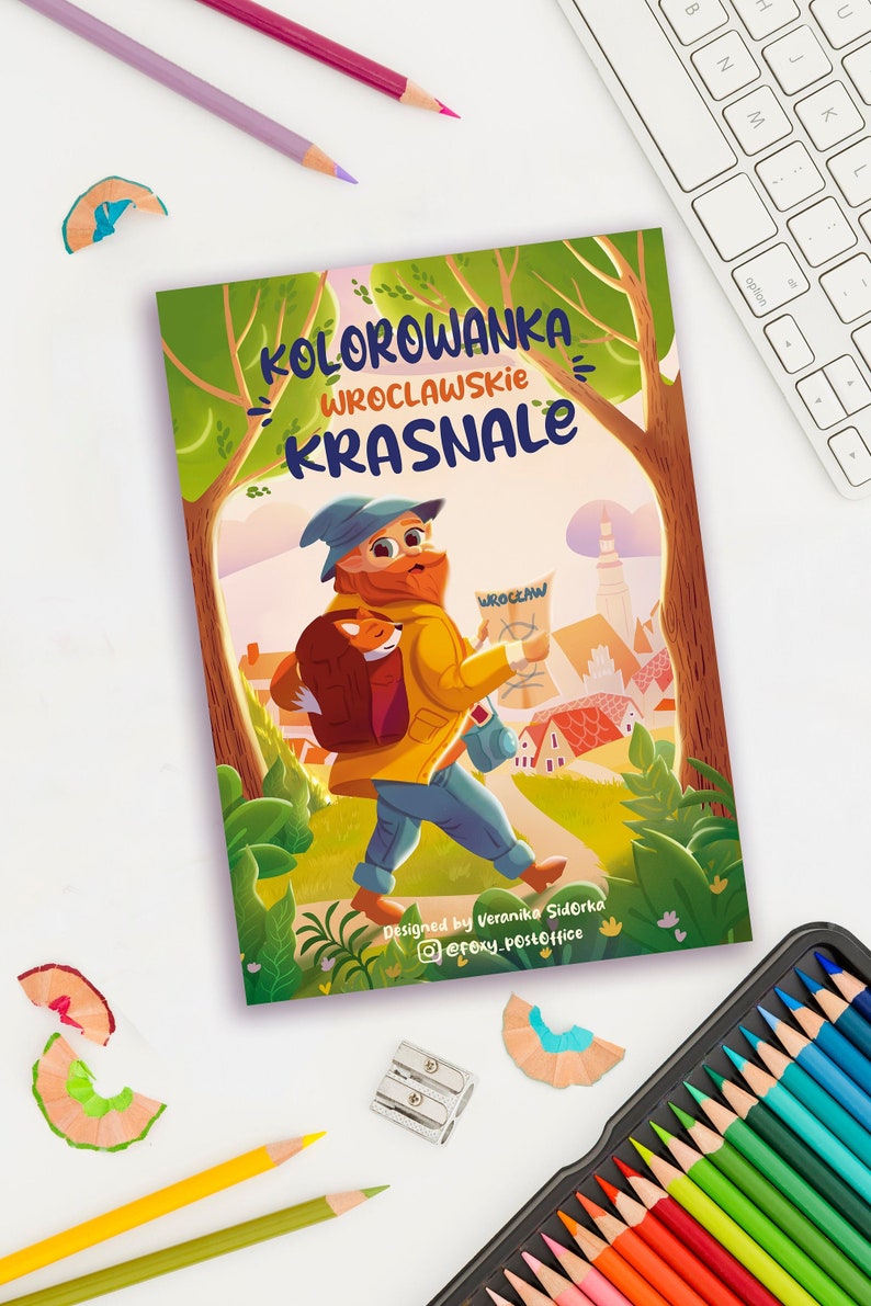 Wroclaw Dwarfs Coloring Book . Childrens Gift for Son, for Daughter ...