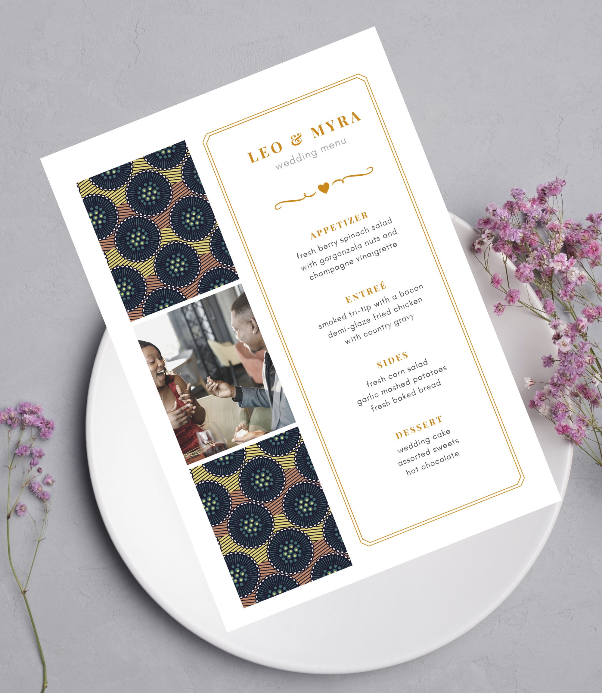 Elegant African Lunch Menu | Traditional Wedding Menu | Birthday Dinner ...