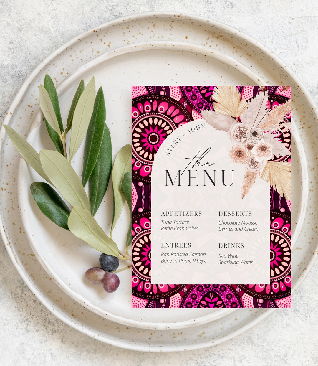 Elegant Traditional African Wedding Menu | Nigerian Lunch Menu | Custom ...