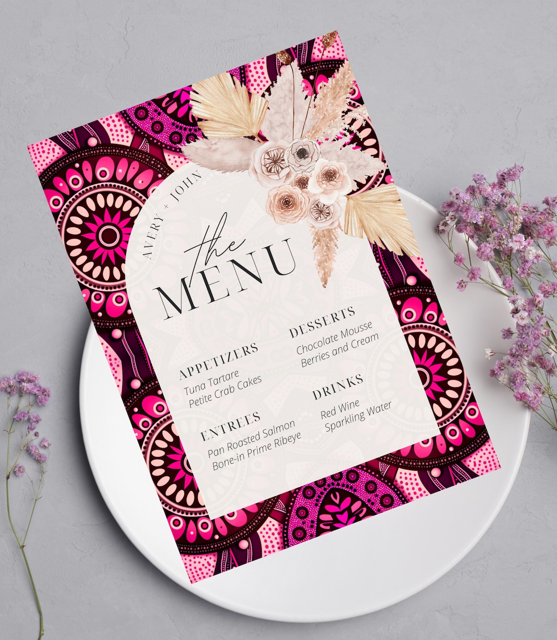 Elegant Traditional African Wedding Menu | Nigerian Lunch Menu | Custom ...
