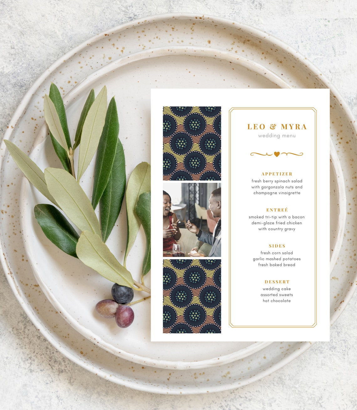 Elegant African Lunch Menu | Traditional Wedding Menu | Birthday Dinner ...
