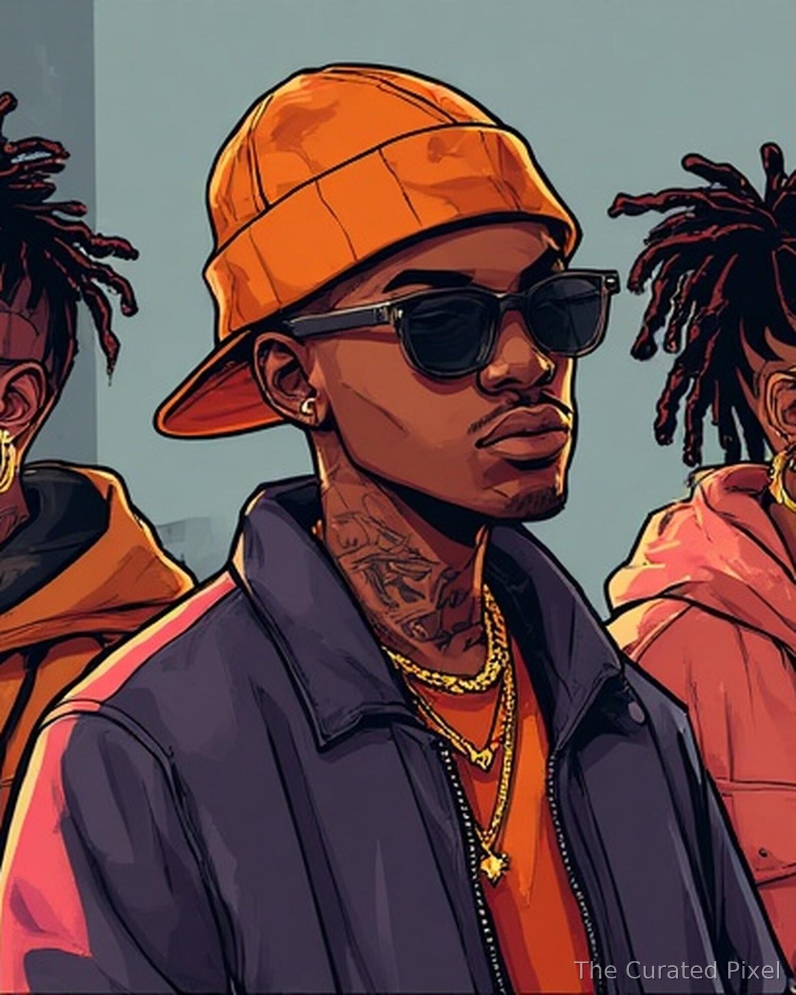 Urban Cel-shaded Portraits – Graphic Street Style | 24 JPG (4:5, 4000× ...