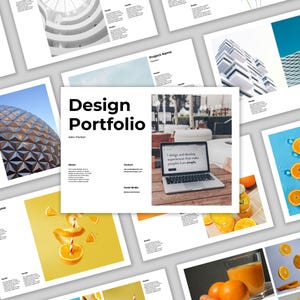 Minimalist Graphic Design Portfolio Template Clean Layout Adobe ...