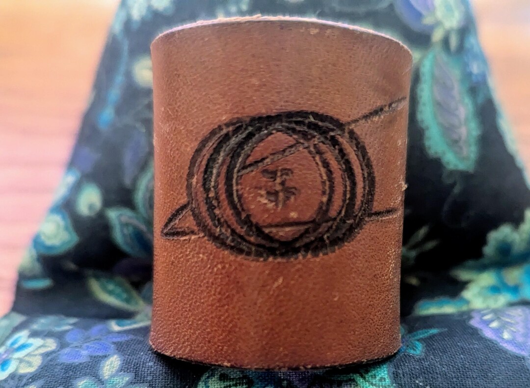 Vintage Leather Bandana Ring - Etsy