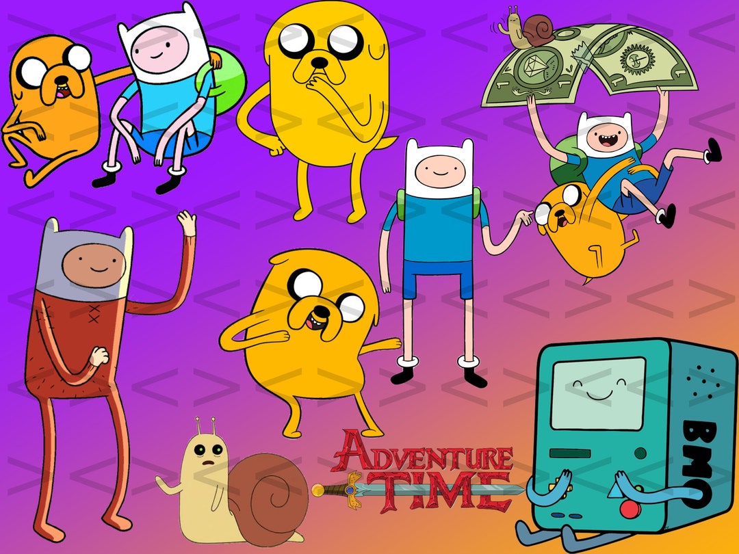 Adventure Time Instant Download, Cartoon SVG Outline, Cartoon SVG ...
