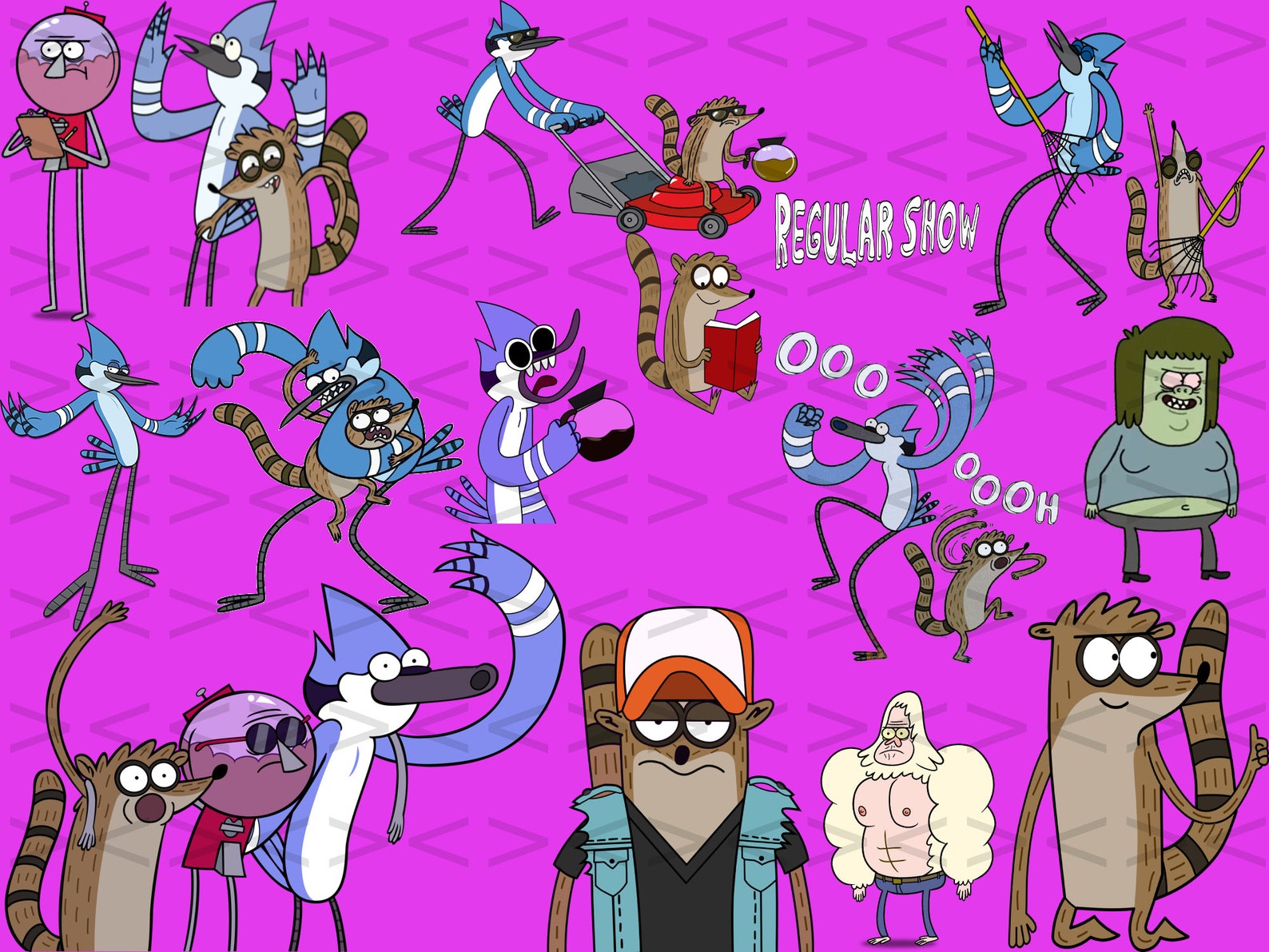 Regular Show Instant Download, Cartoon SVG Outline, Cartoon SVG Cartoon ...