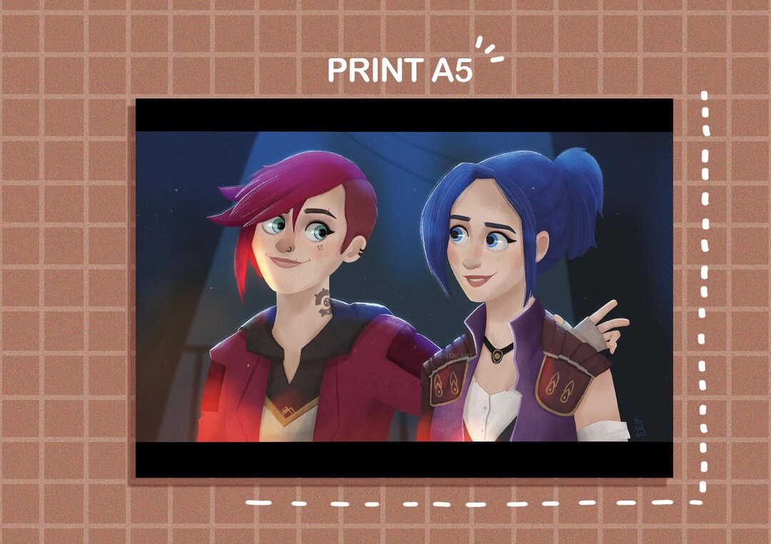 Arcane Poster, Caitvi, Vi and Caitly Print, Arcane Fanart - Etsy