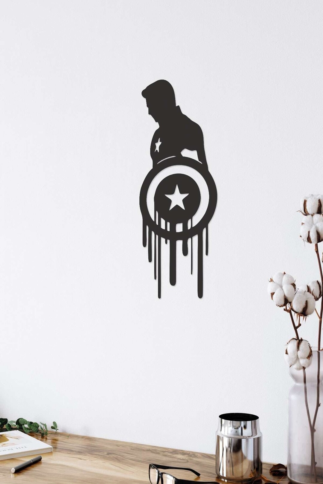 Captain America Table for Wallhome Decoration Tablecaptain - Etsy