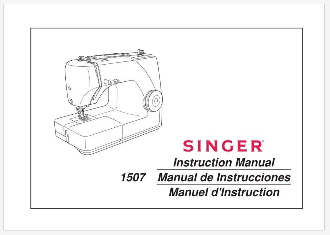 PDF Singer Model 1507 Instruction Manual Operator's Manual DIGITAL - Etsy