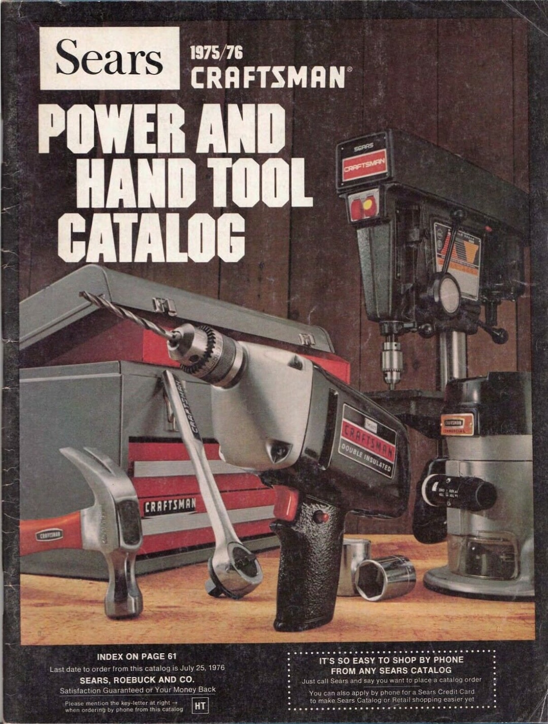 Download Sears Craftsman Power and Hand Tools Catalog 1975/76 - Etsy