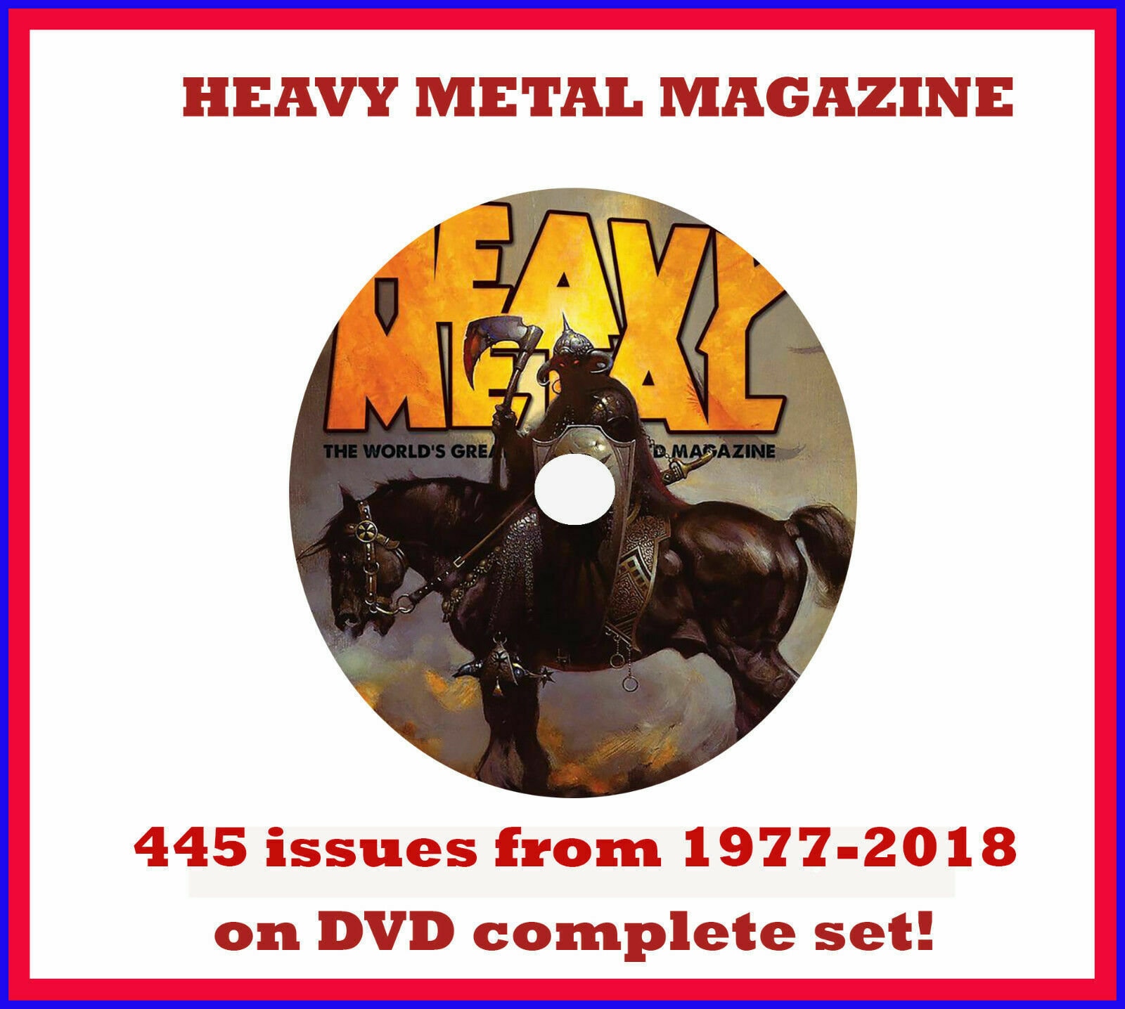 Heavy Metal Magazine Comics and Books 445 Issues 1977-2018 on DVD Free Shipping - Etsy
