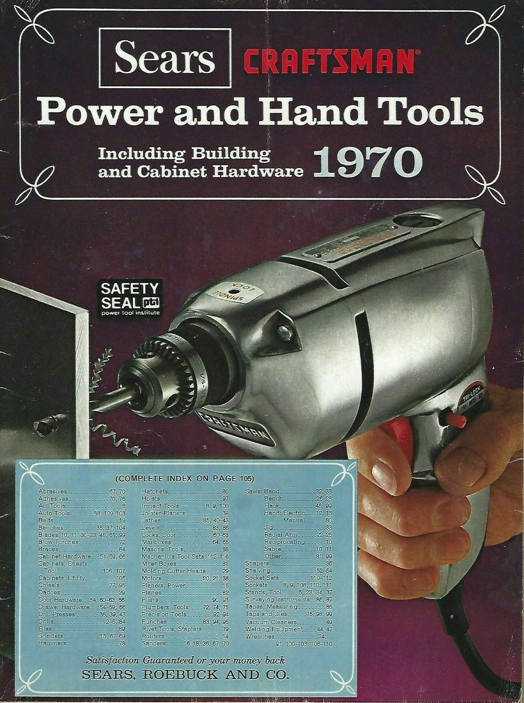 1970 Sears Craftsman Power and Hand Tools Catalog Download Only - Etsy