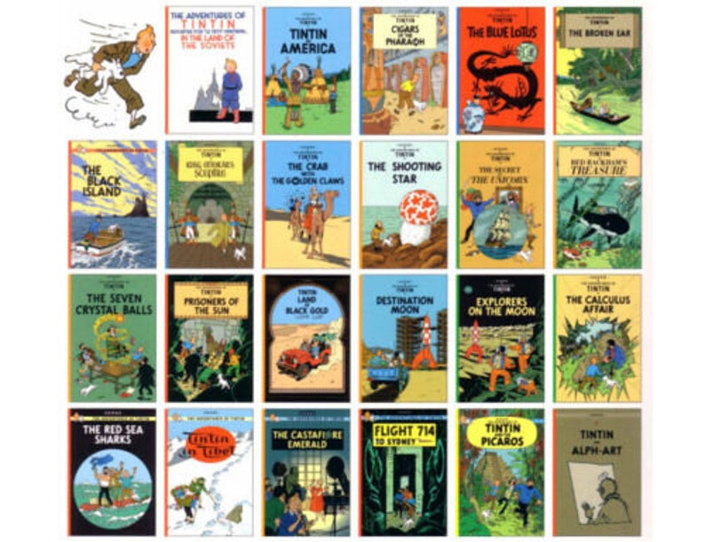 The Adventures of Tintin Boxset 23 Books Collection by Herge NEW ...