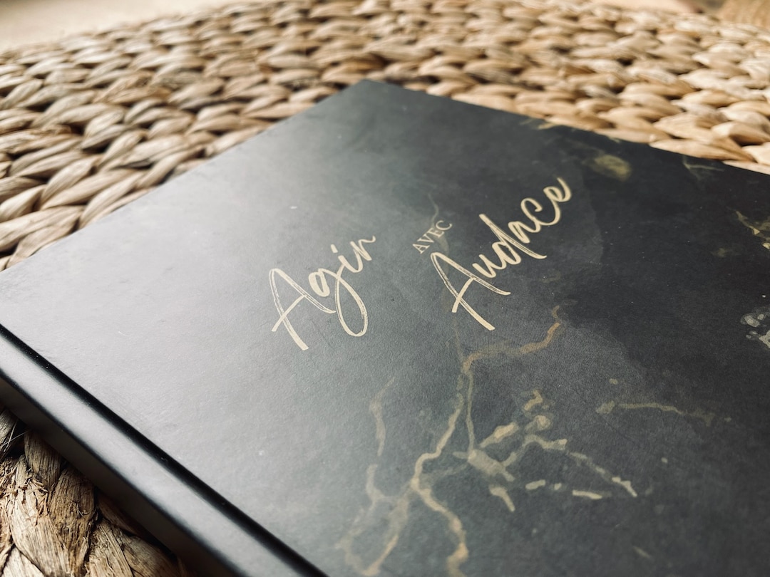 Black Marble Notebook - Etsy