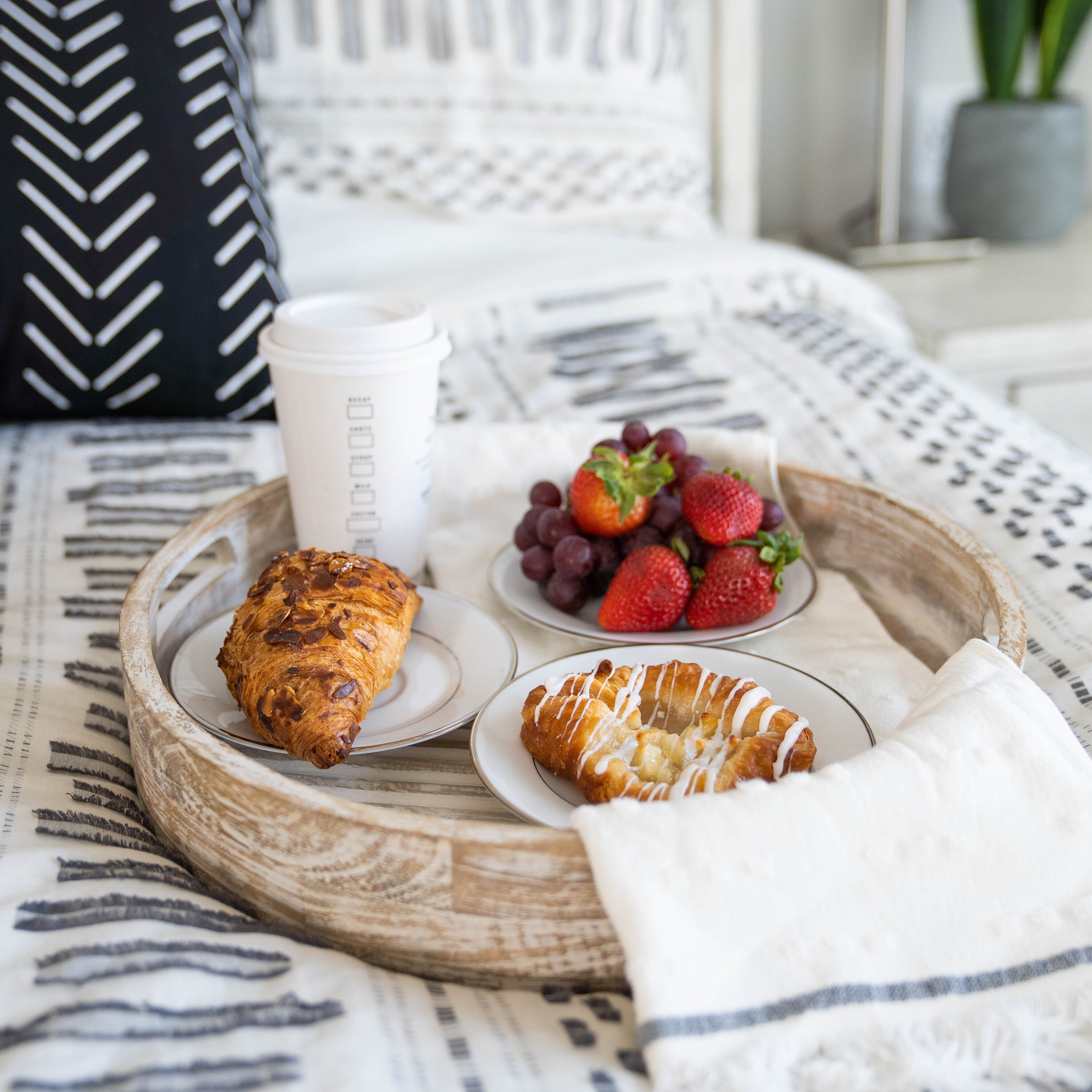 Kitchen Décor wood tray country farmhouse Farmhouse decor round tray ...