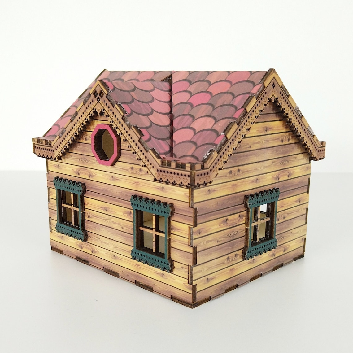 Model House Kit Doll House Kit Laser Cut Wooden Kit Wooden - Etsy