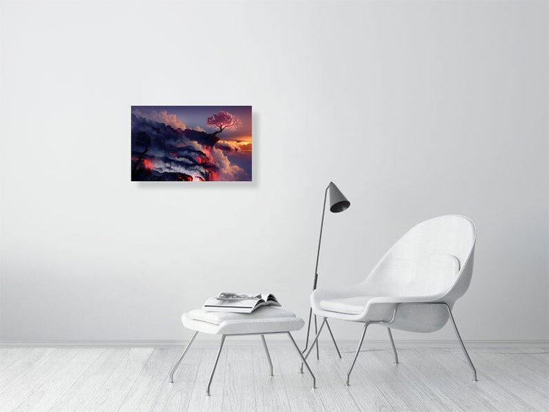 Stunning Lava Flows Lo-fi Art Print - Etsy