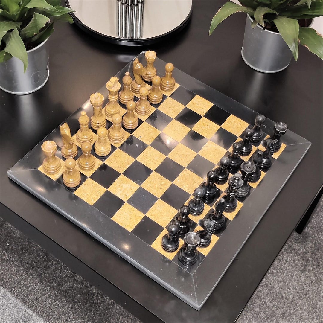 Marble Chess | Marble Chess Set | Chess Set | Gifts for Him | Christmas ...