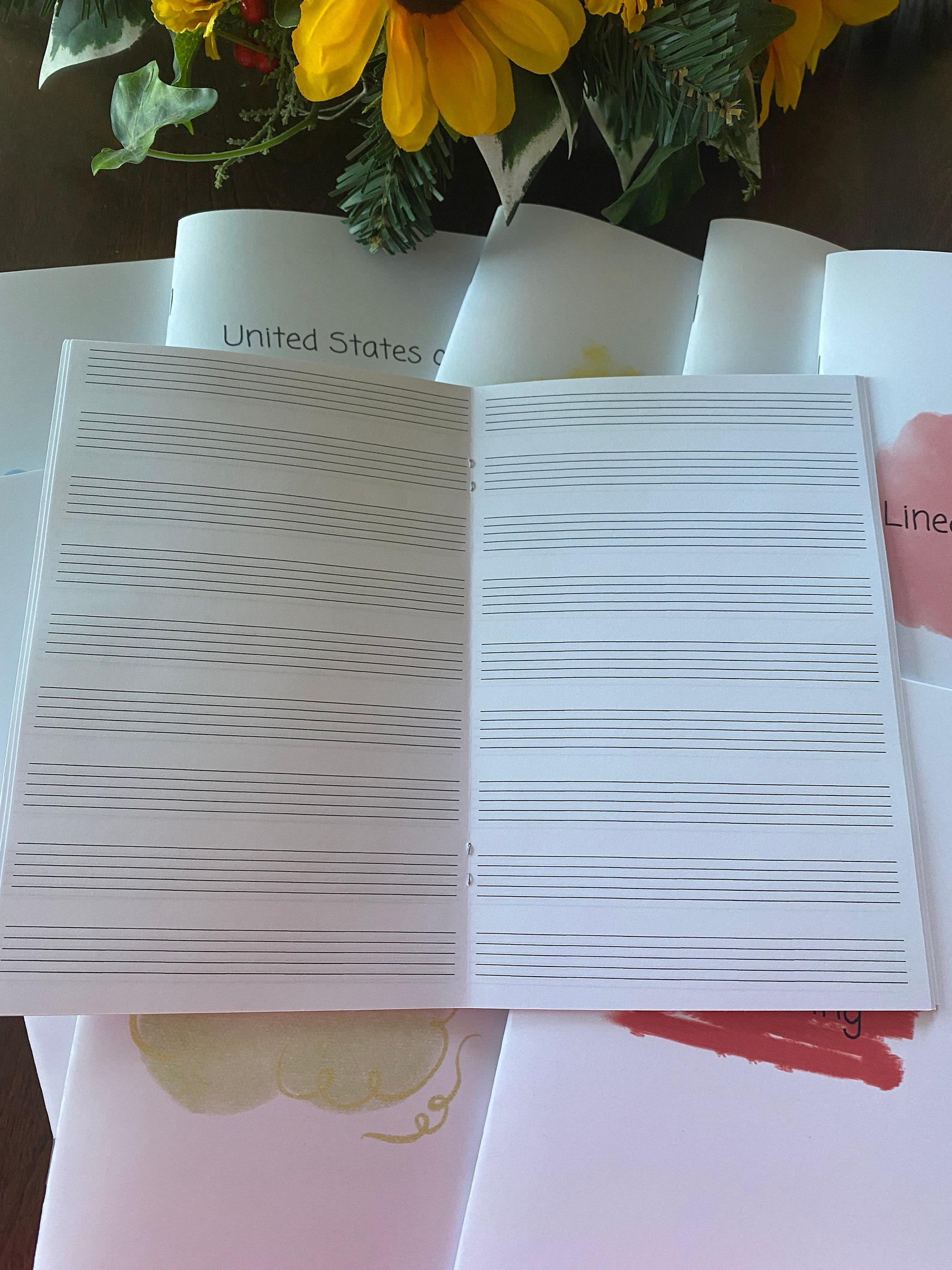MUSIC COMPOSITION NOTEBOOK A5: Musical Staff, Clefs, Composer, Music ...