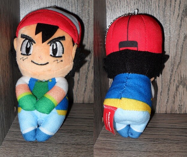 Pokemon Stuffed Animal Trainer Ash Ketchum | Etsy