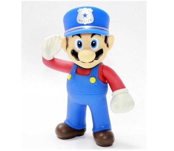 Figure Super Mario Bros Mario Police | Etsy