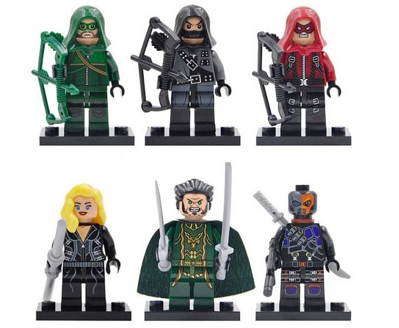 Custom 6PCS Green Arrow green Arrow Minifigure. Printed - Etsy