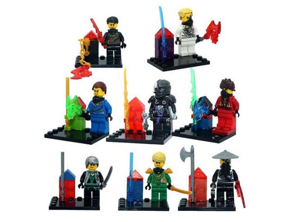 Custom 8PCS Cartoon Minifigure. Printed on LEGO Parts - Etsy
