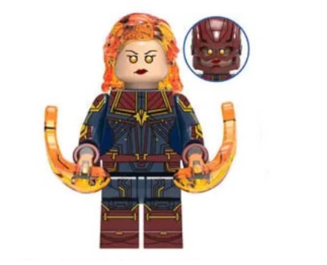Custom Captain Captain Marvel Minifigure - Etsy
