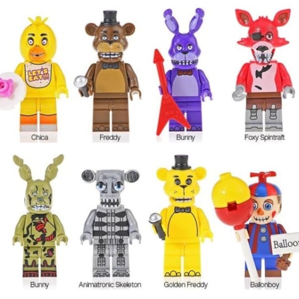 Five Nights at Freddys Legos - Etsy
