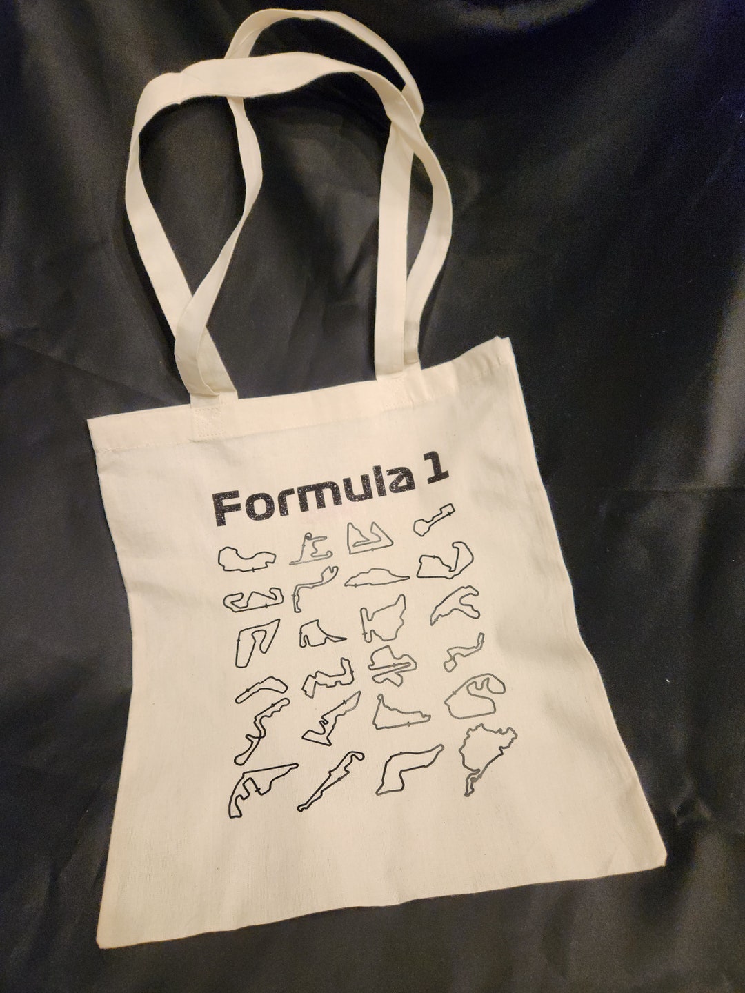 Formula 1 Tote Bag circuits - Etsy