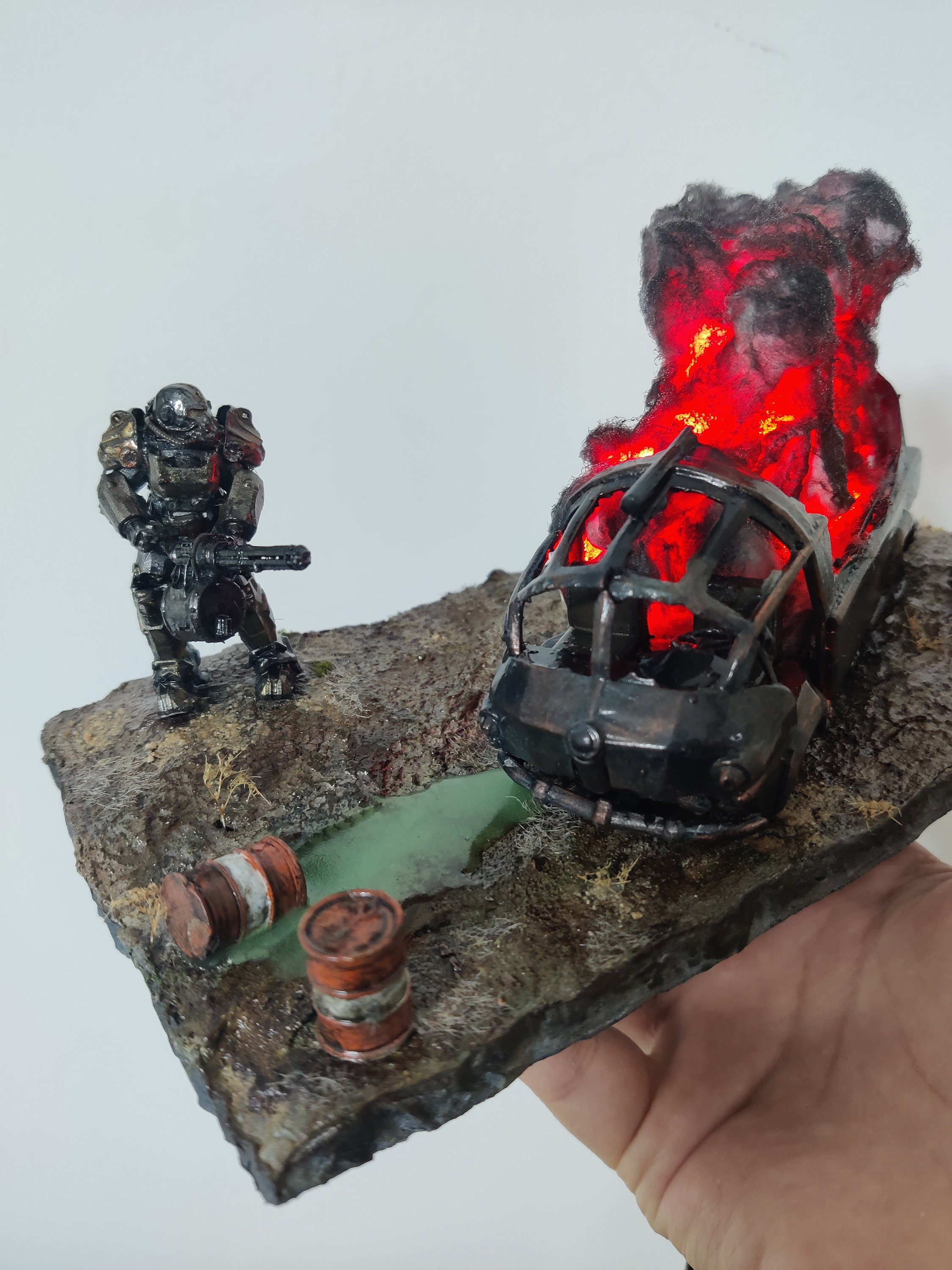 Fallout Diorama, Fallout Miniature, Video Games Lover, Fallout Light ...