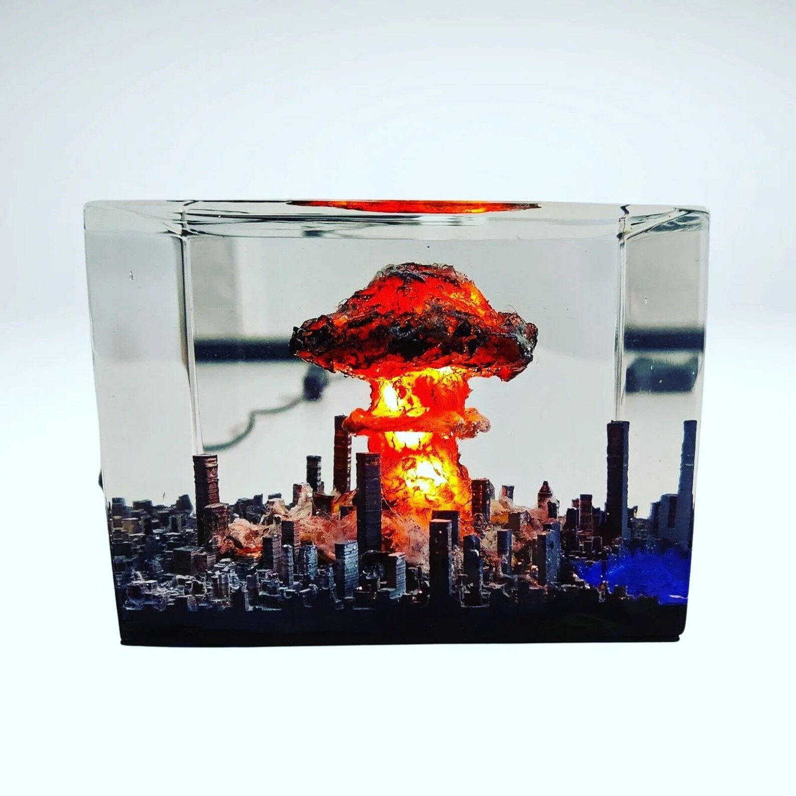 Resin Diorama Atomic Bomb Resin Sculpture Epoxy Resin Art - Etsy UK