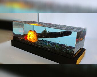 Resin Diorama Submarine - Etsy
