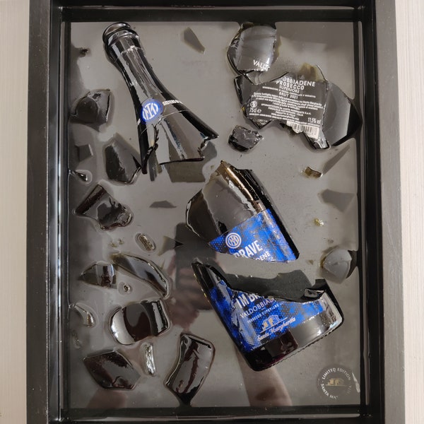 Broken Champagne Bottle Art - Etsy