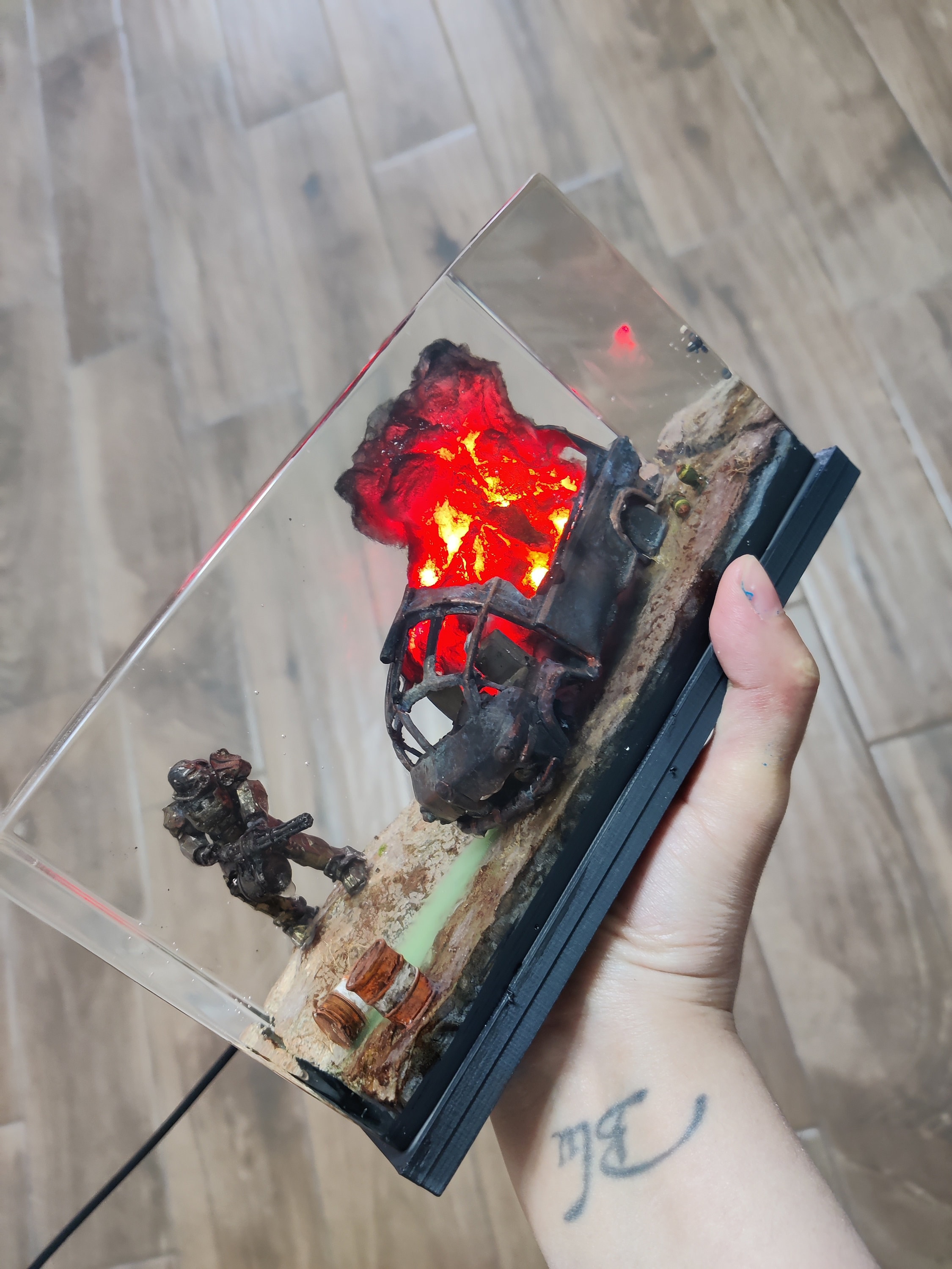 Fallout Diorama, Resin Diorama, Resin Sculpture, Power Armor Fallout ...