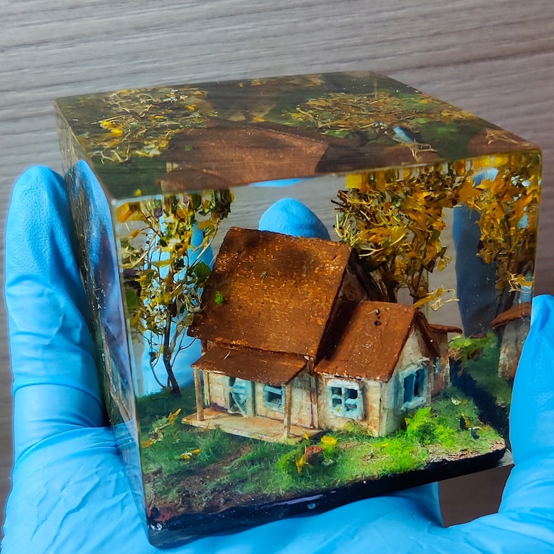 Resin Cube - Etsy
