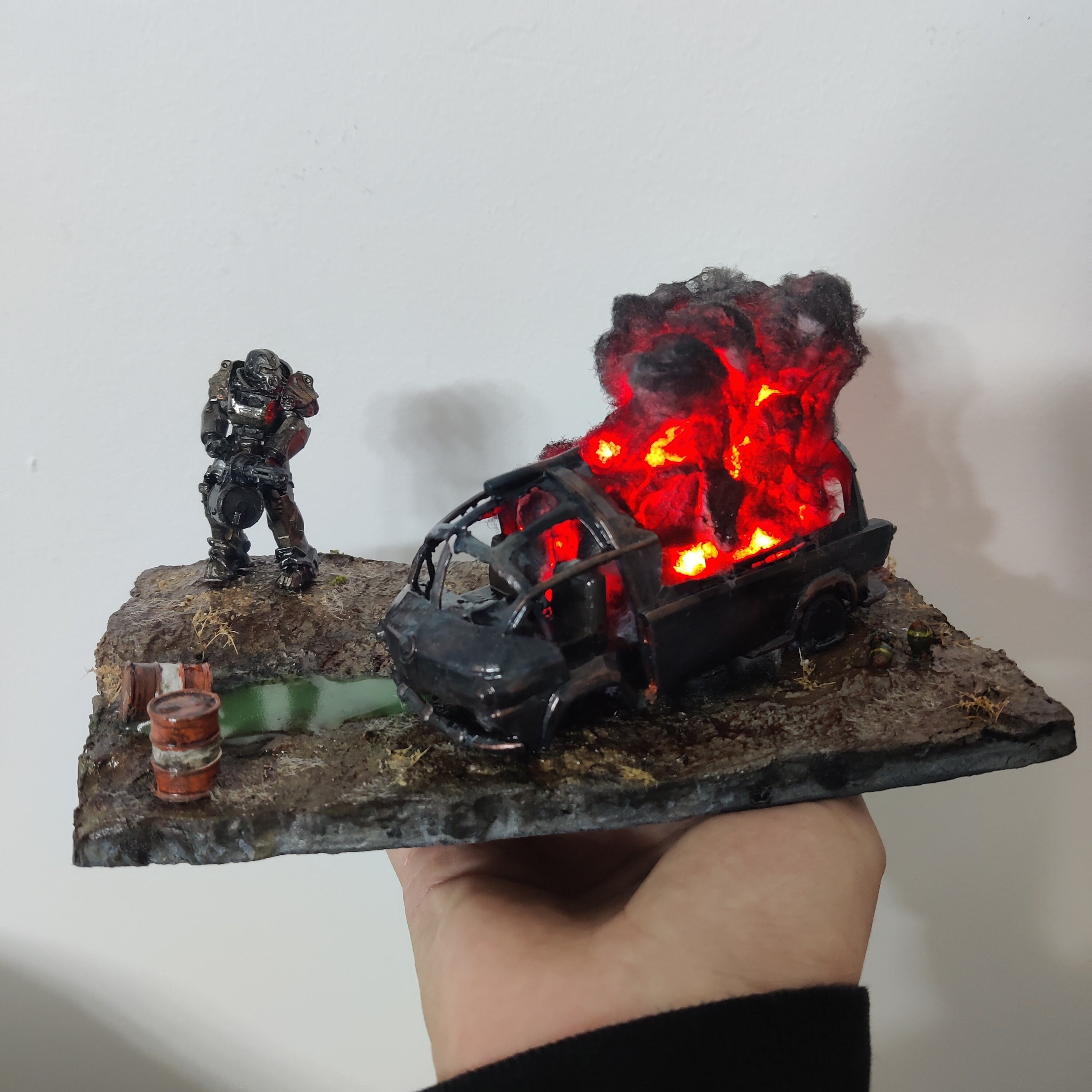 Fallout Diorama, Fallout Miniature, Video Games Lover, Fallout Light ...
