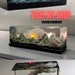 Mountains With Thunderstorm, Resin Diorama, Miniature Sculpture, Snowy ...