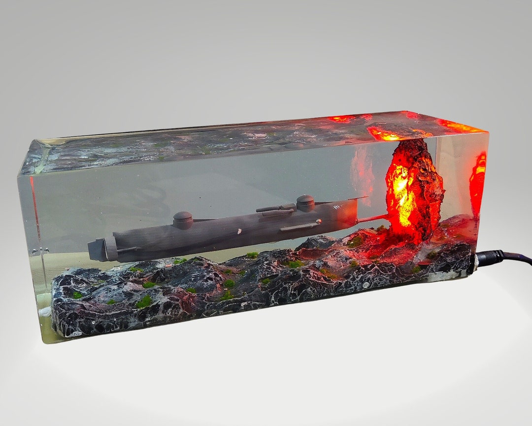 CSS H.L. HUNLEY Diorama, Resin Sculpture, American Civil War Submarine ...