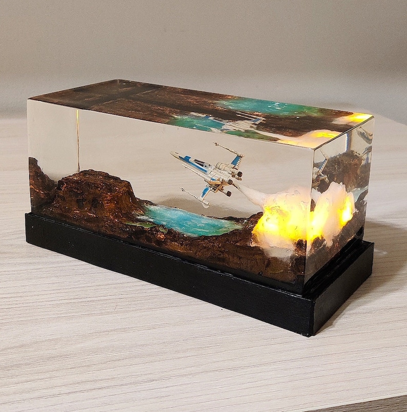 Star Battle Diorama Resin Sculpture Diorama Miniatures - Etsy