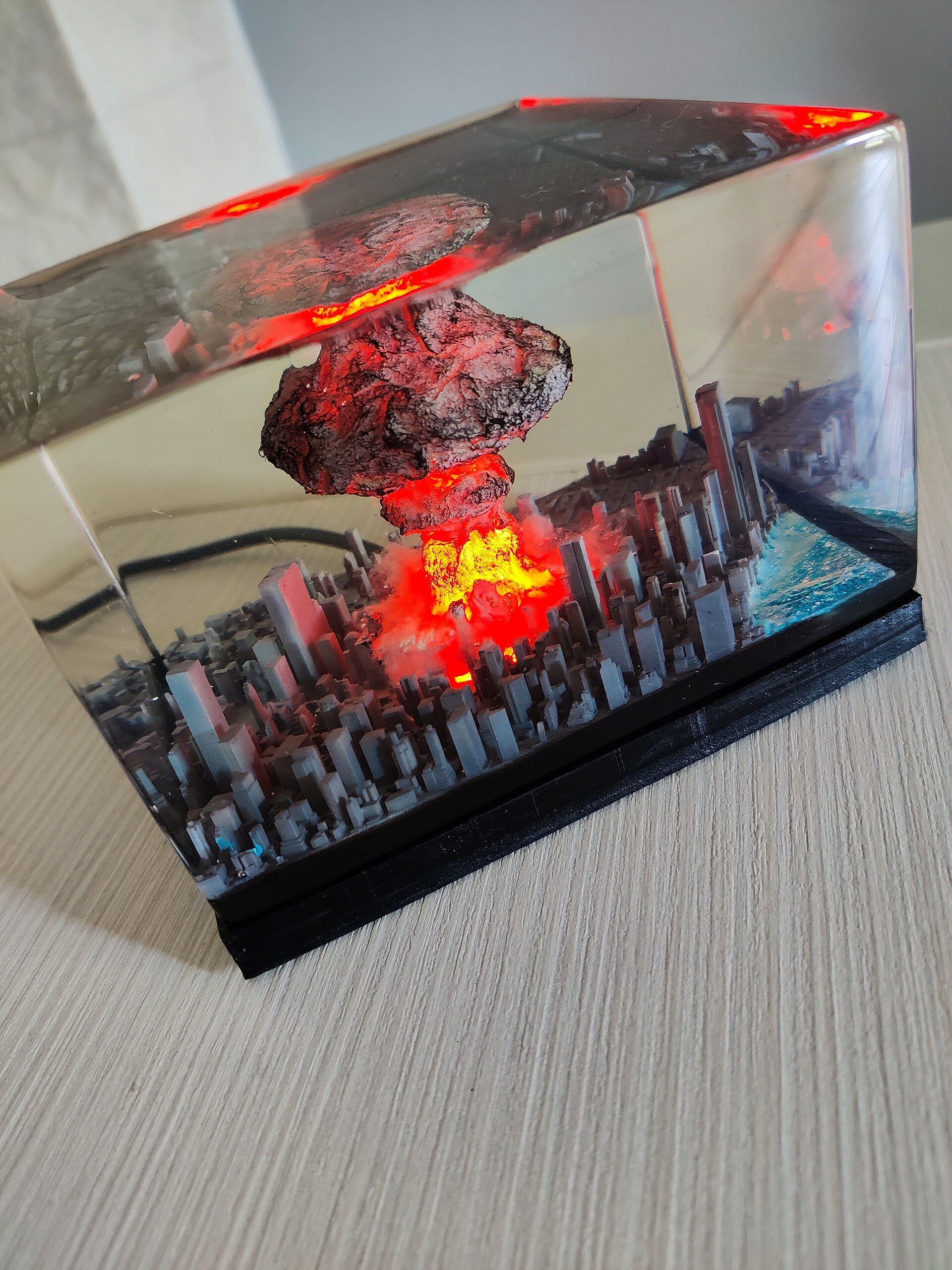 Nuclear Explosion Bomb Resin Diorama Resin Lamp Atomic Bomb - Etsy