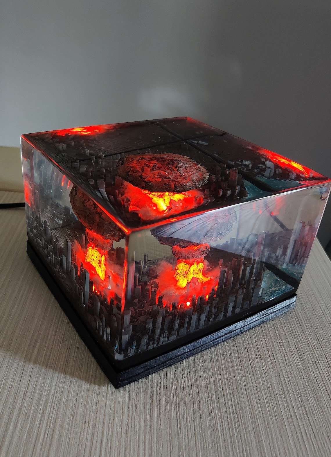 Nuclear Explosion Bomb, Resin Diorama, Resin Lamp, Atomic Bomb Diorama ...