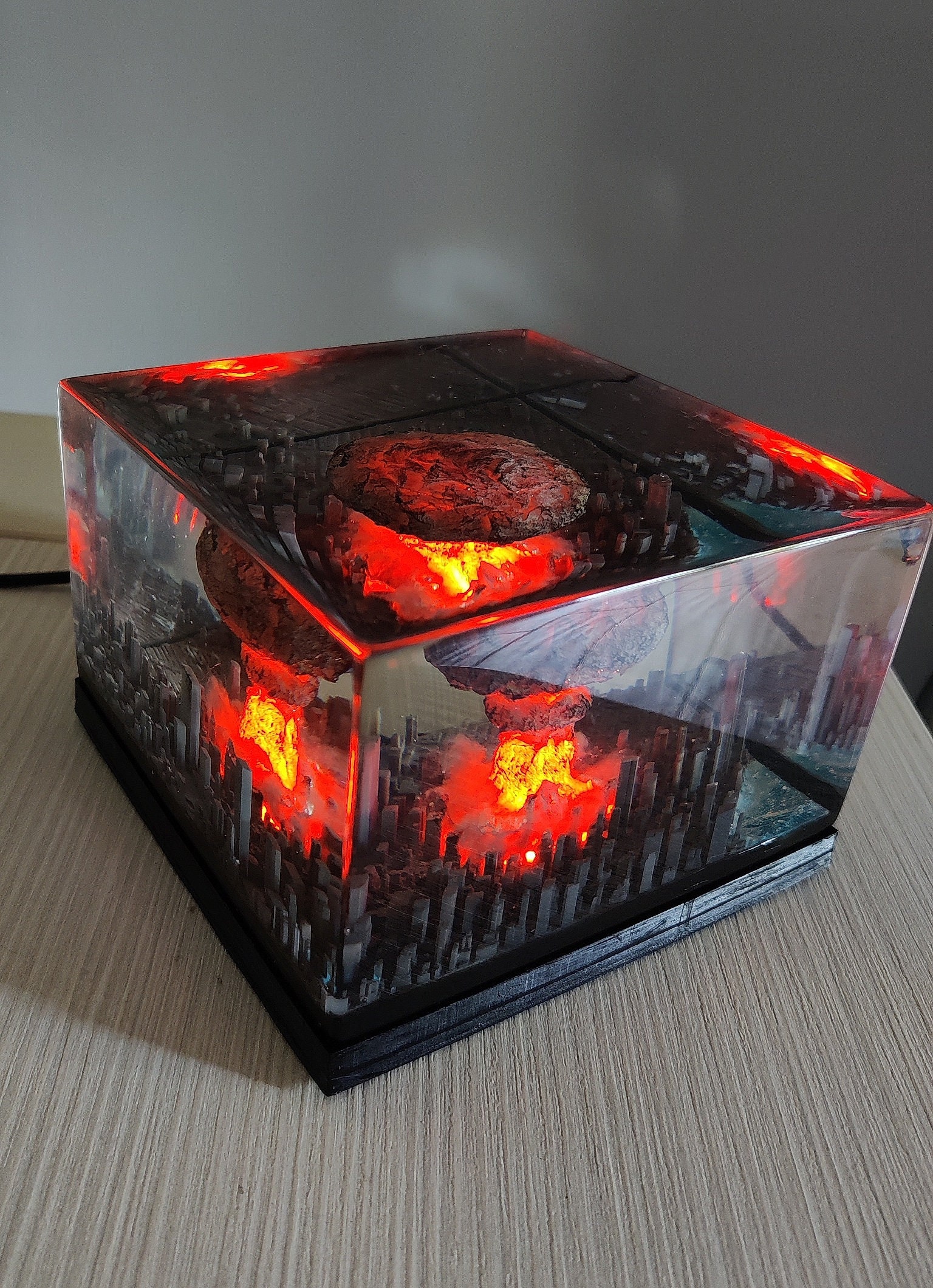 Nuclear Explosion Bomb, Resin Diorama, Resin Lamp, Atomic Bomb Diorama ...
