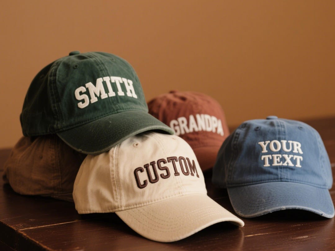 Custom Embroidered Hat,personalized Embroidered Hat,retro Baseball Hat ...