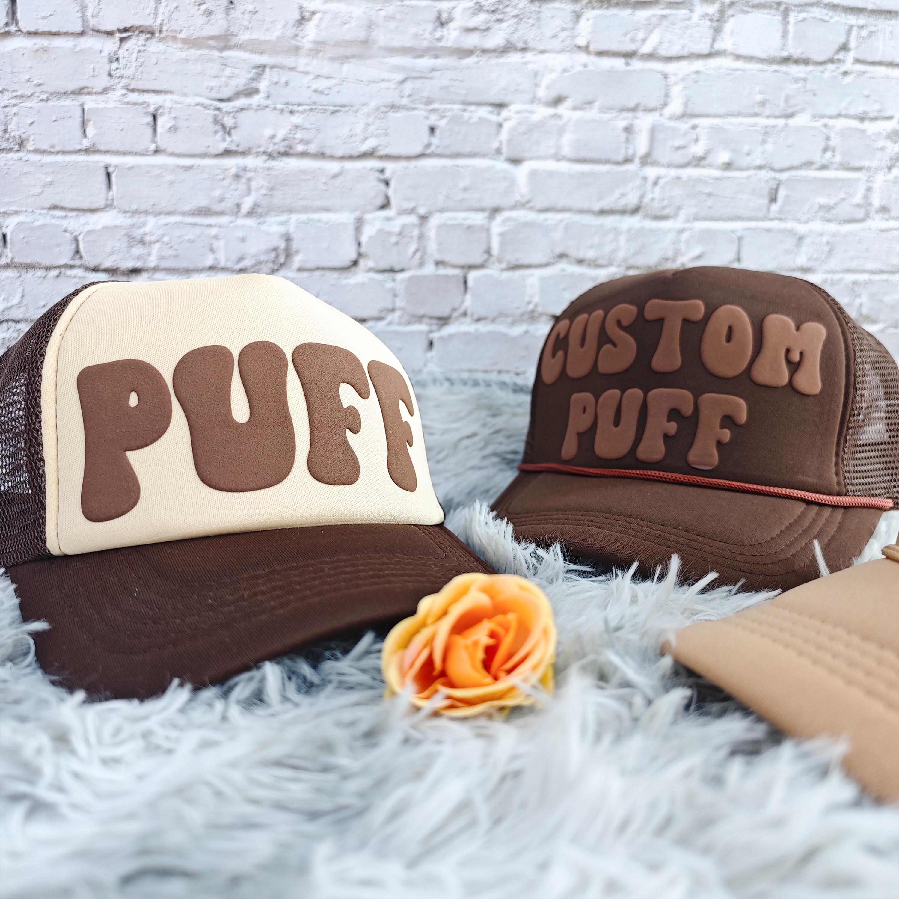 Custom PUFF Print Trucker Hat, 90s Vintage Style Custom Trucker Hat ...