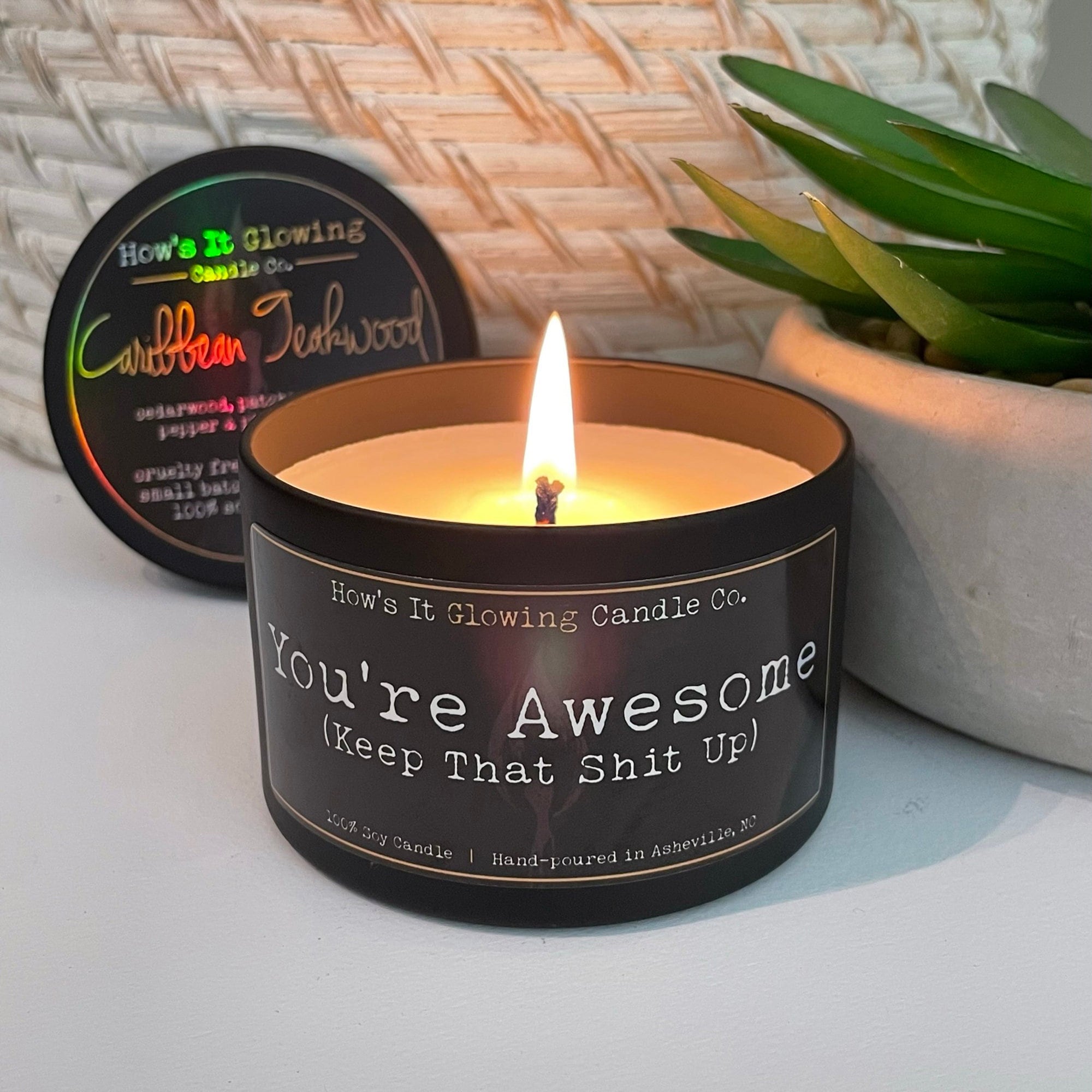 You're Awesome keep That Shit Up 100% Natural Soy Candle Funny Gift 8oz ...