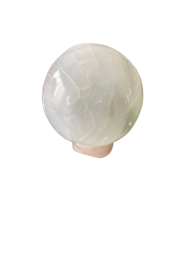 Selenite Sphere Diameter 60 Mm, Magnificent Stone to Create a Soothing ...