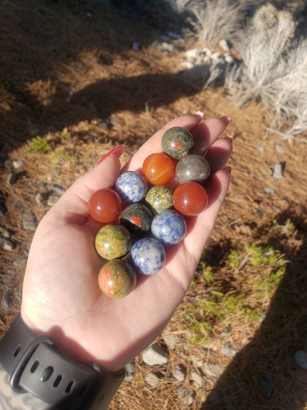 Mini Crystal Spheres choose Your Crystal 4 Crystal Options - Etsy