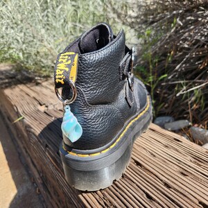 Acrylic Holographic Conch Shell Seashell Metal Grunge Boot Charm With ...