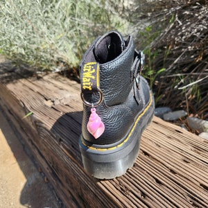 Acrylic Holographic Conch Shell Seashell Metal Grunge Boot Charm With ...